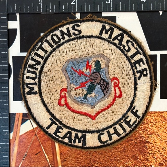 Vintage | Accessories | Vintage Munitions Master Team Chief Patch ...